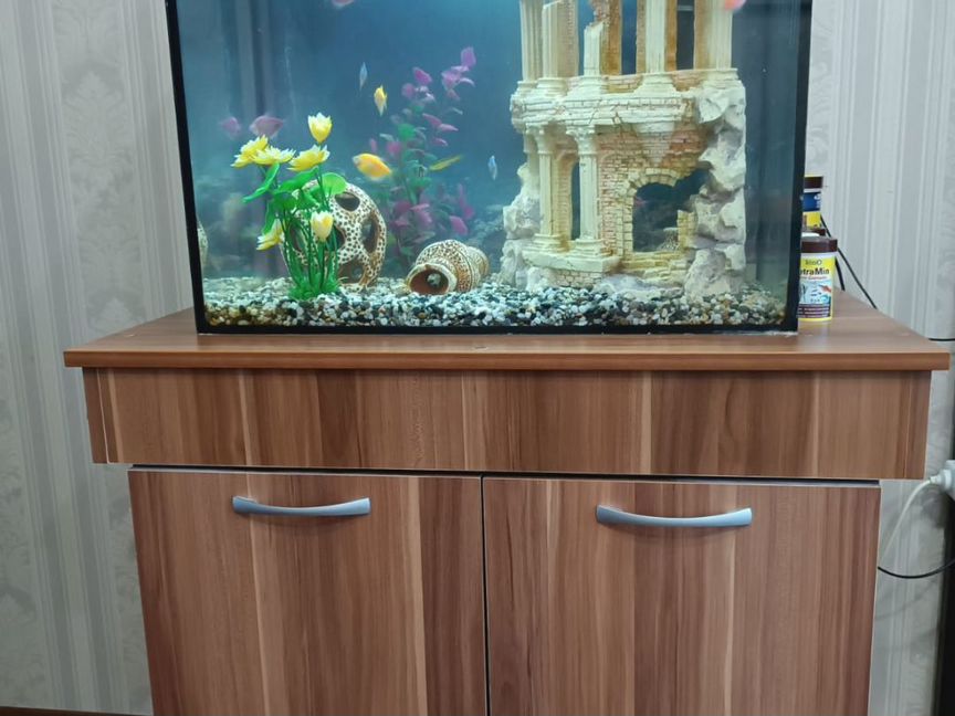 Аквариум aquael 70 л. Готовый