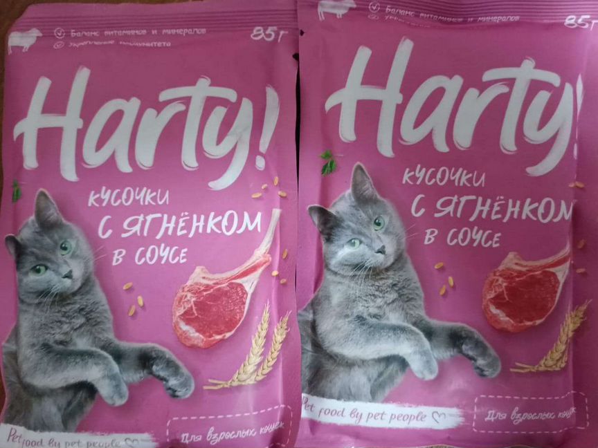 Корм для кошек Harty с ягненком 85г