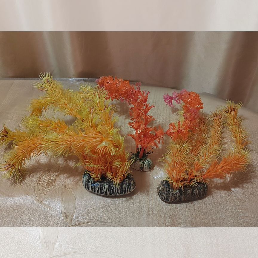 Искусственная зелень для декора аквариума