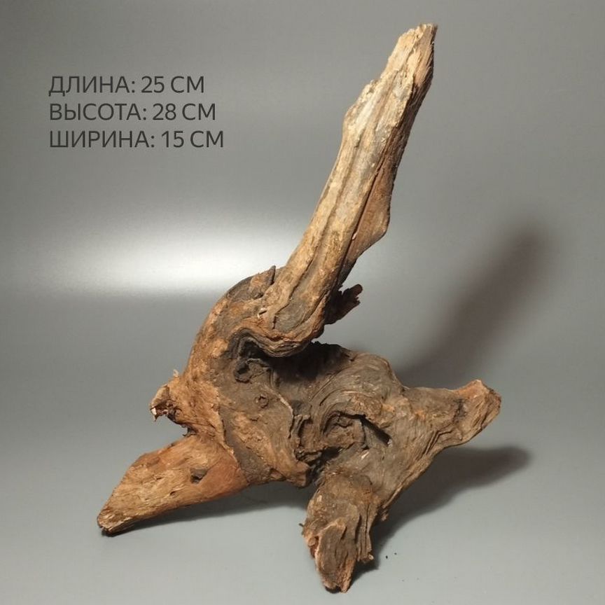 Коряга мангровая для аквариума 25*15*28 вк44