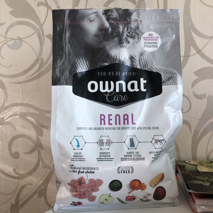 Корм для кошек Ownat renal