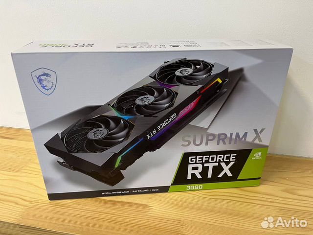 Видеокарта MSI RTX 3080 supreme X 10 Gb (новая) купить в Екатеринбурге ...