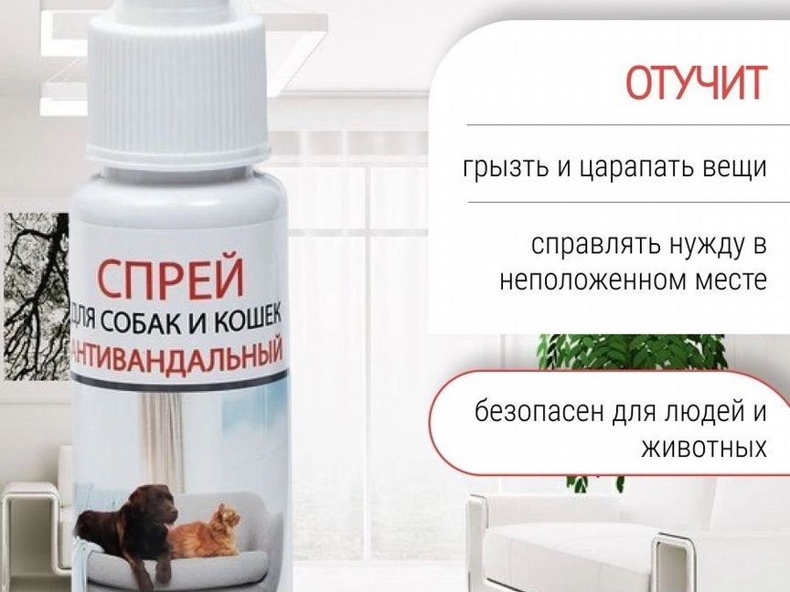 Антивандальный спрей для животных