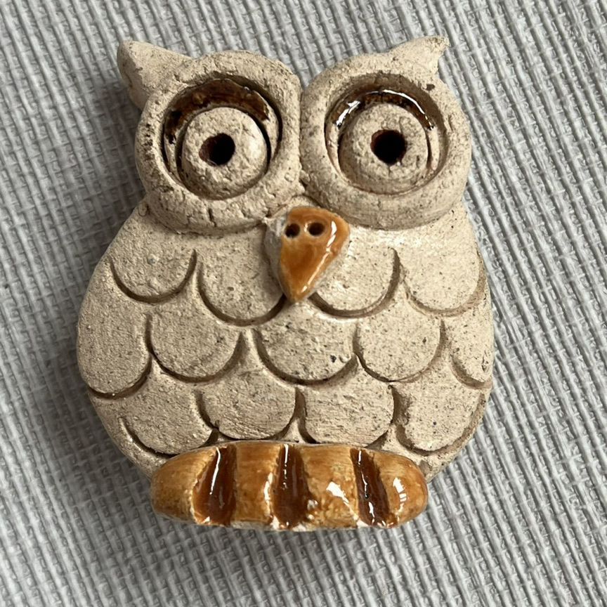 Совушка из шамота, ручная работа
