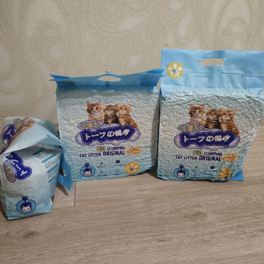 Кошачий наполнитель тофу без запаха