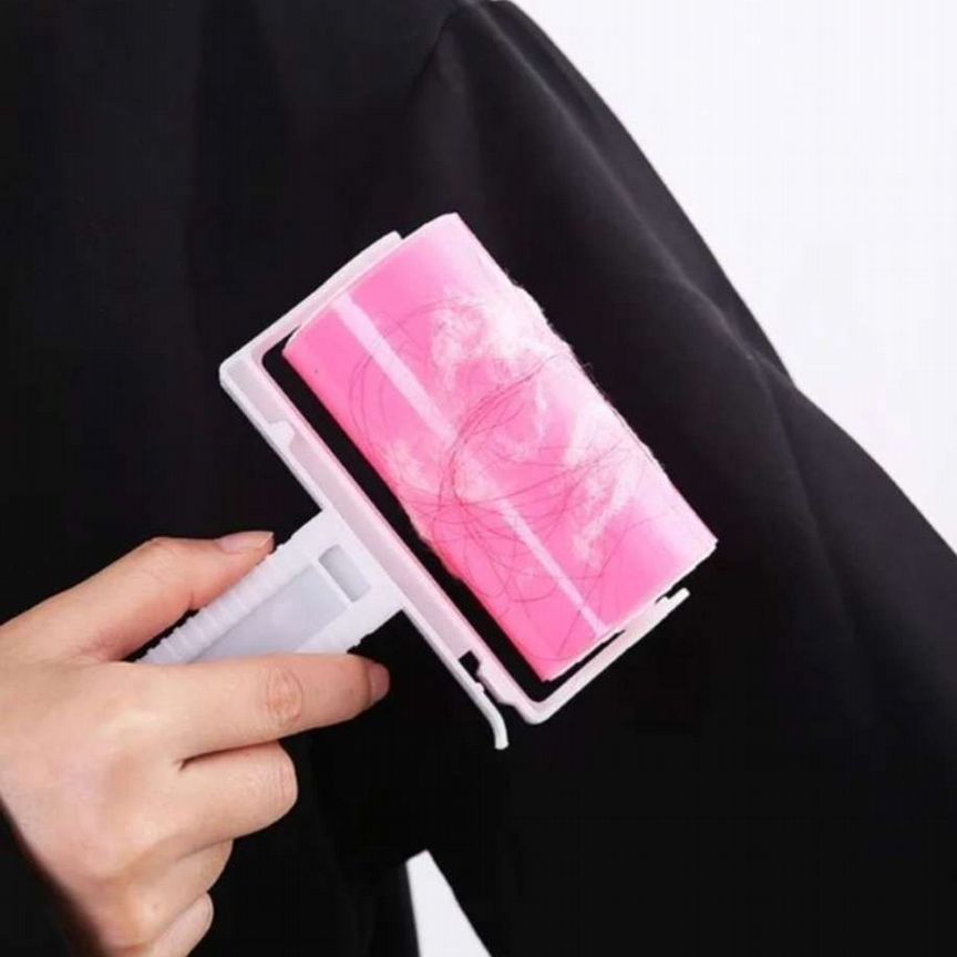 Ролик для удаления шерсти многоразовый моющийся