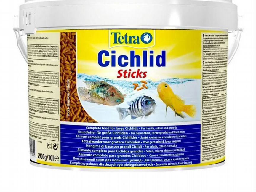 Tetra Cichlid Sticks стики 10л ведро для цихлид