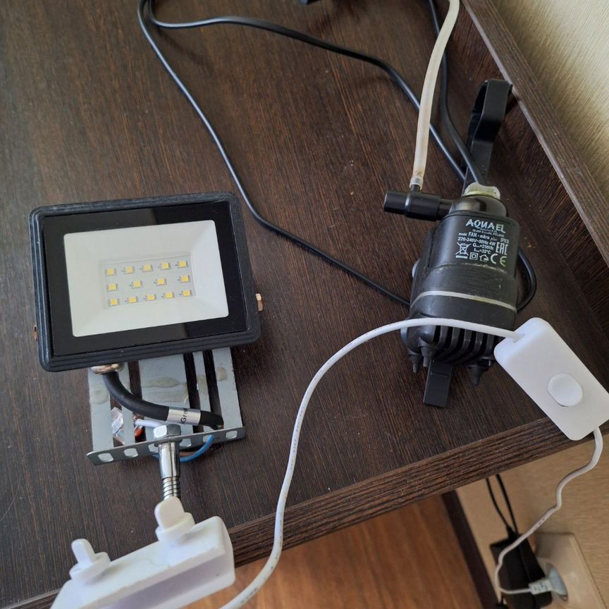 Лампа для аквариума+фильтр