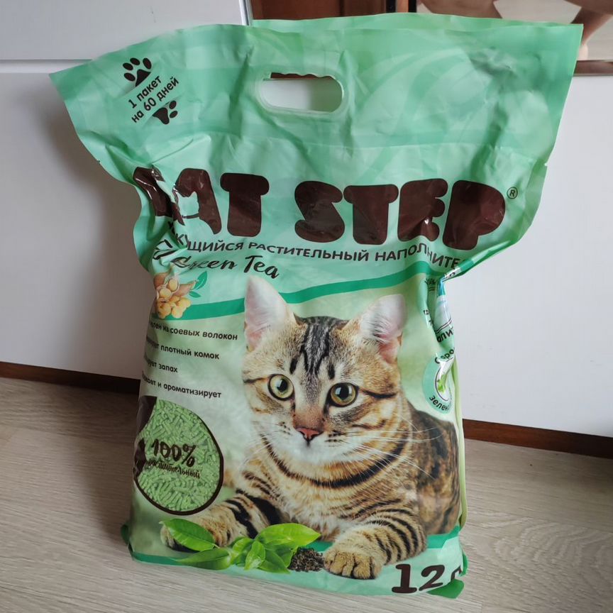 Наполнитель 12 литров cat step tofu