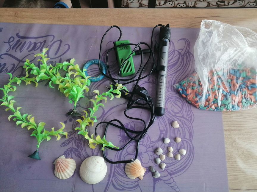 Для аквариума фильтр нагреватель наполнение