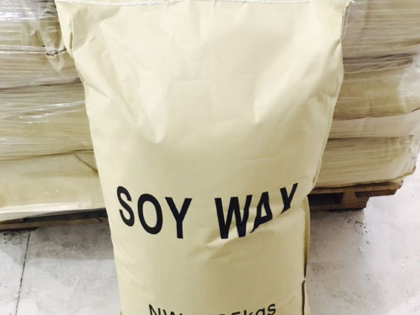 Воск соевый, в хлопьях 25 кг (мешок)