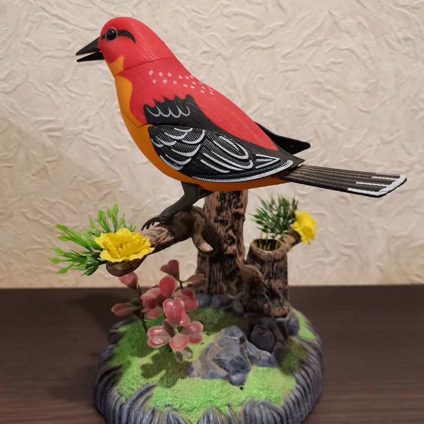 Певчая птичка на батарейках