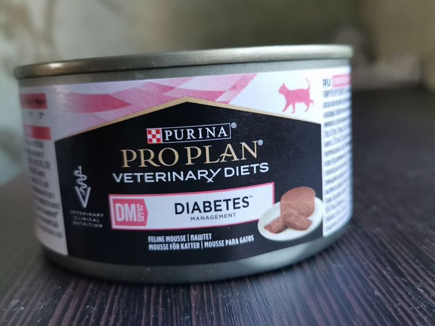 PRO plan DM veterinary diets diabetes паштет