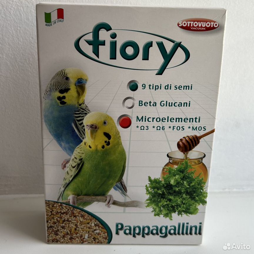 Кормовая смесь Fiory для попугаев новая