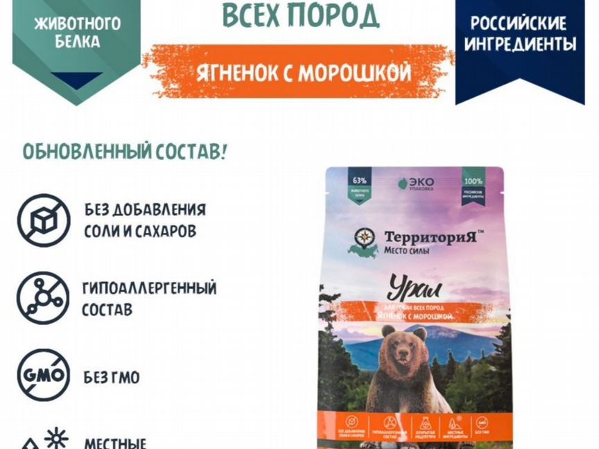 Сухой корм для собак Территория