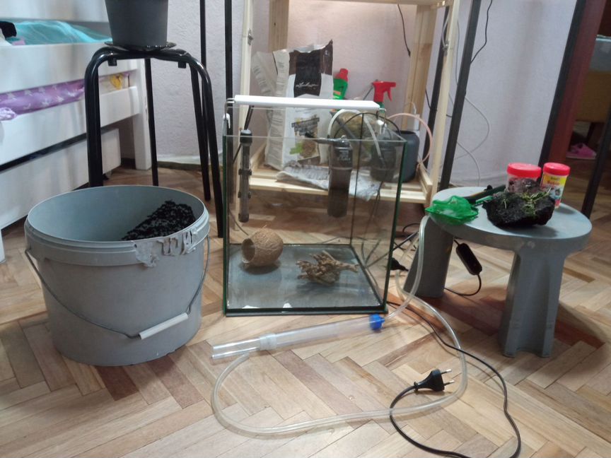 Аквариум куб полный комплект