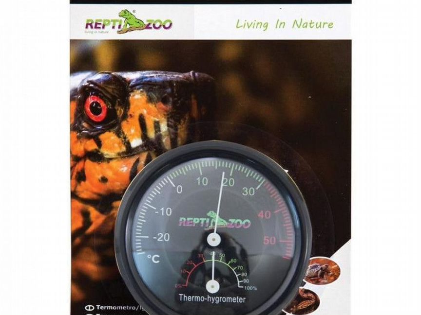 Термогигрометр RHT01 аналоговый, 75*15, Repti-Zoo