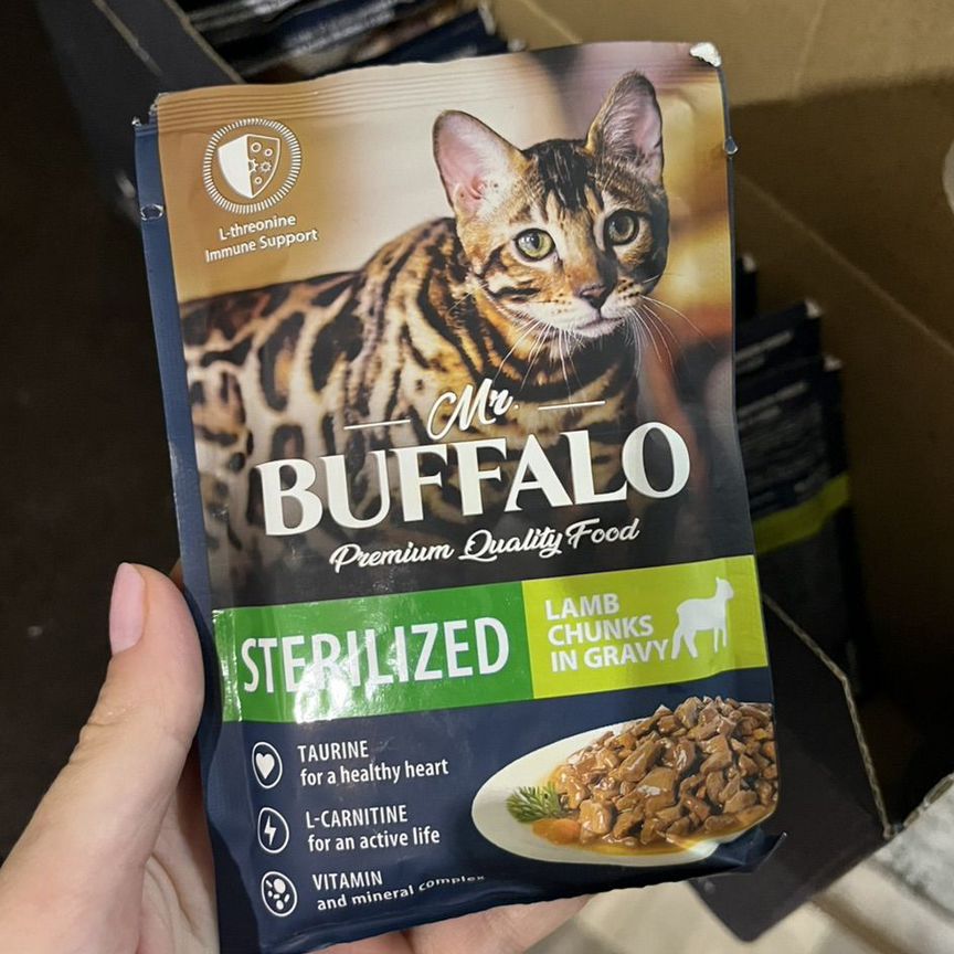 Влажный корм для кошек mr buffalo