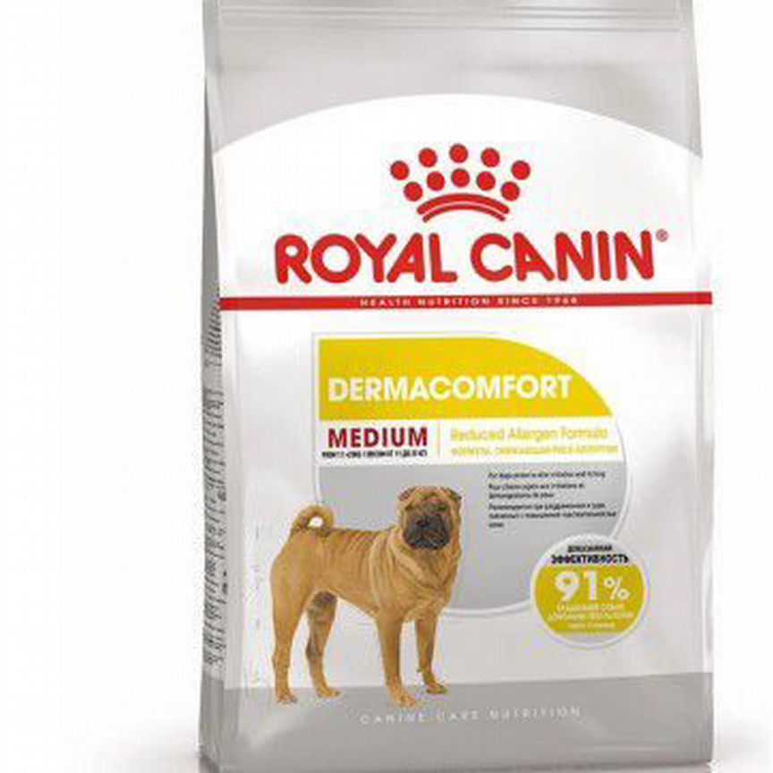 Корм для собак royal canin dermatocomfort