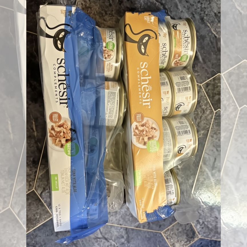 Корм для кошек влажный schesir тунец с алое в желе