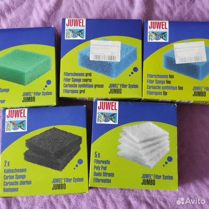 Губки, для фильтра Juwel. Уголь для fluval