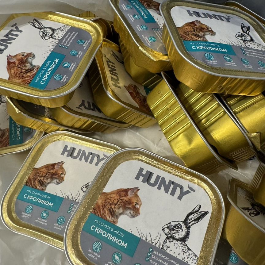 Корм для кошек hunty