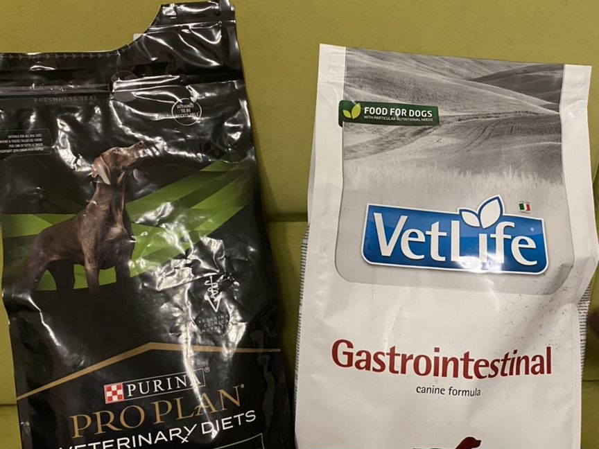 Корм для собак Pro Plan и Farmina