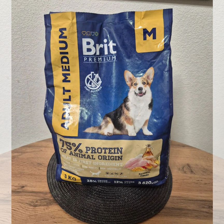 Корм для собак Brit premium 3 кг
