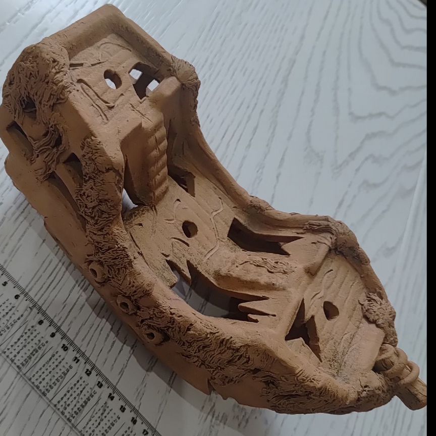 Декор в аквариум корабль
