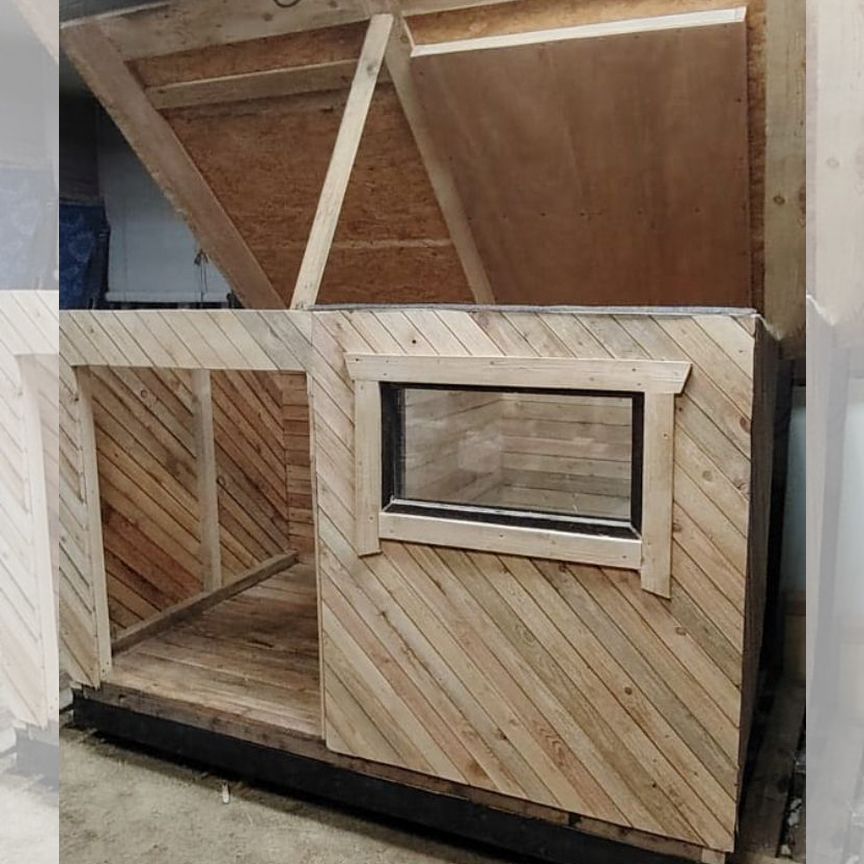 Будка для собаки утепленная с тамбуром