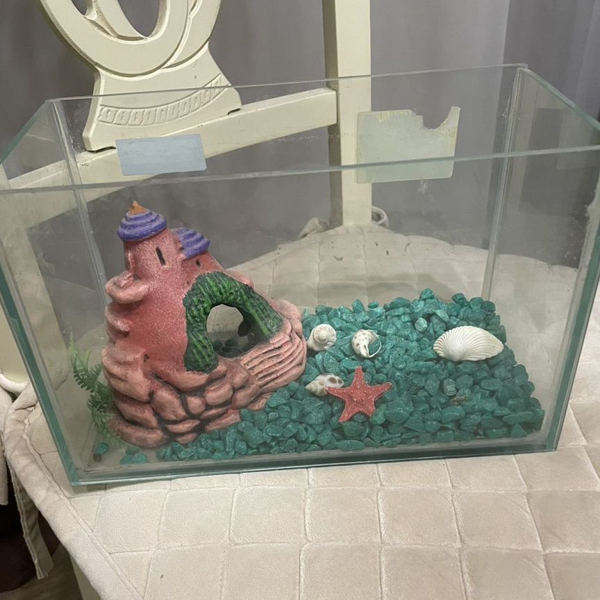 Аквариум с наполнением 3-4 литра