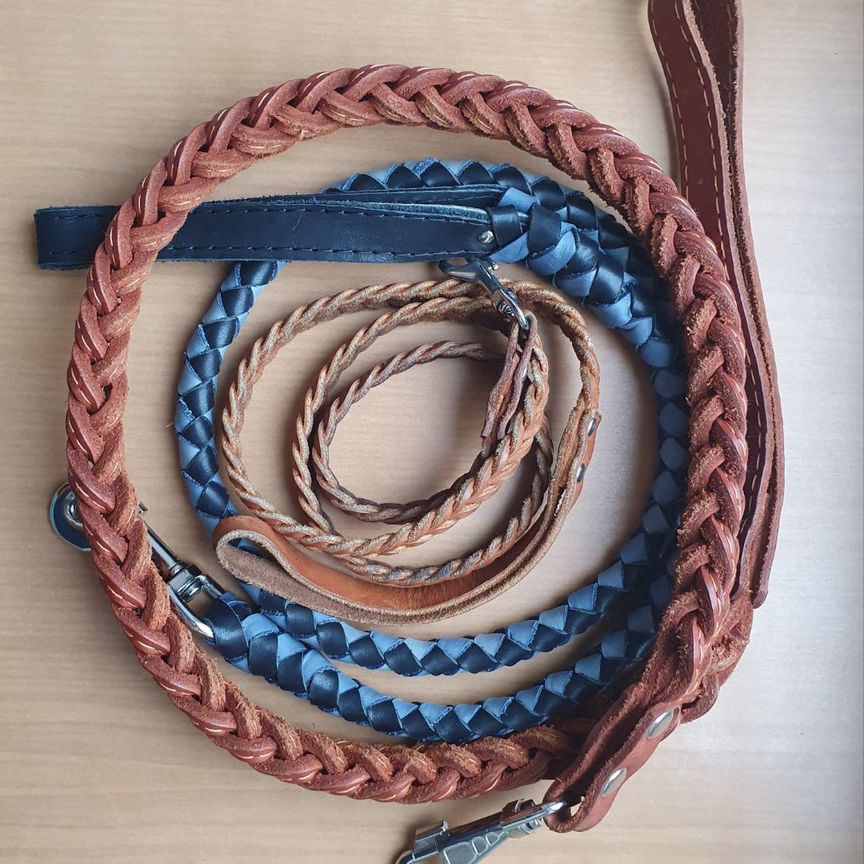 Поводок для собак кожаный