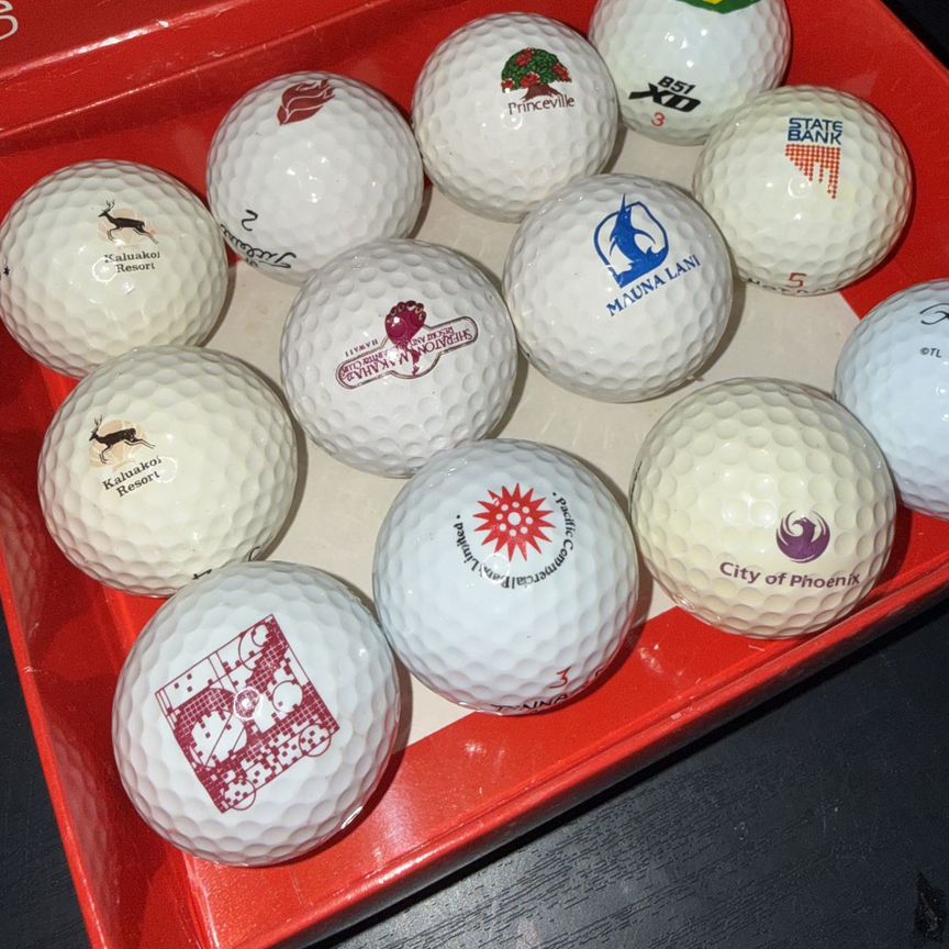 Мячи для гольфа. Винтаж. Коллекционные мячи