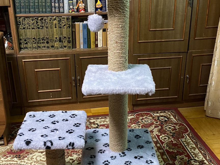 Когтеточка домик 3-х уровневый