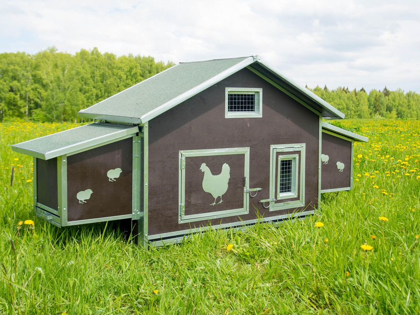 Курятник "каскад-2" на 8-12 кур в собраном виде