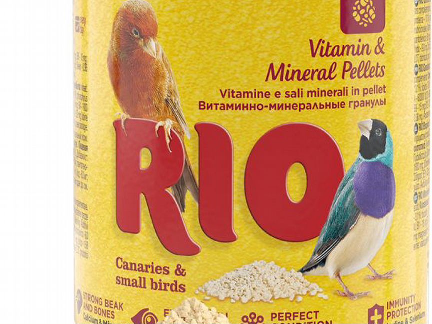 RIO витаминно-минеральная смесь д/канареек, экзото