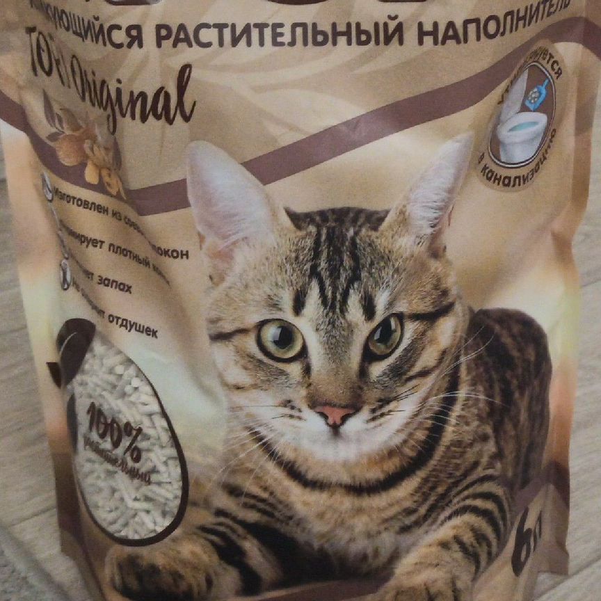 Наполнитель комкующийся для кошачьего туалета