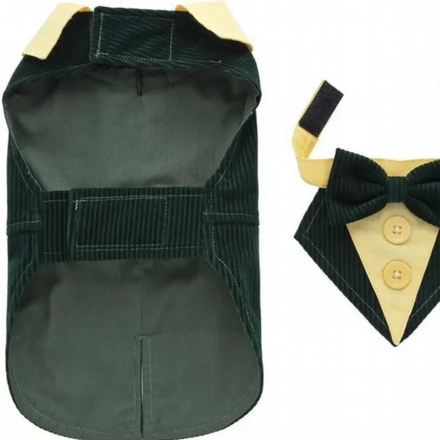 Жилет-смокинг с бабочкой для животных