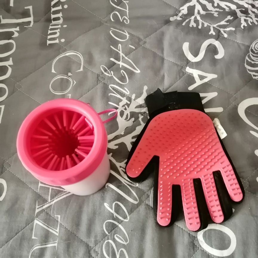 Лапомойка, рукавичка-чесалка