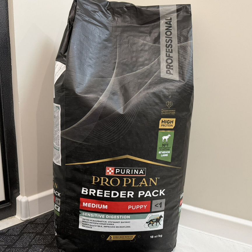 Корм purina PRO plan ягненок Щенки 18 кг