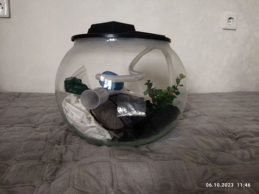 Аквариум круглый 35 литров