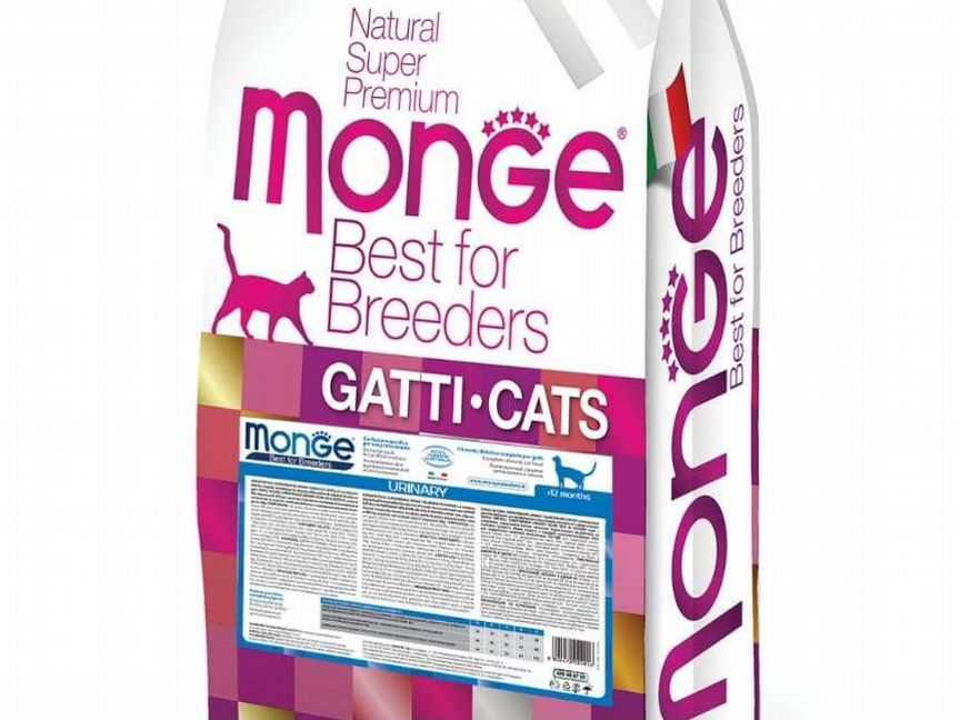 Сухой корм для кошек Monge Urinary 10кг