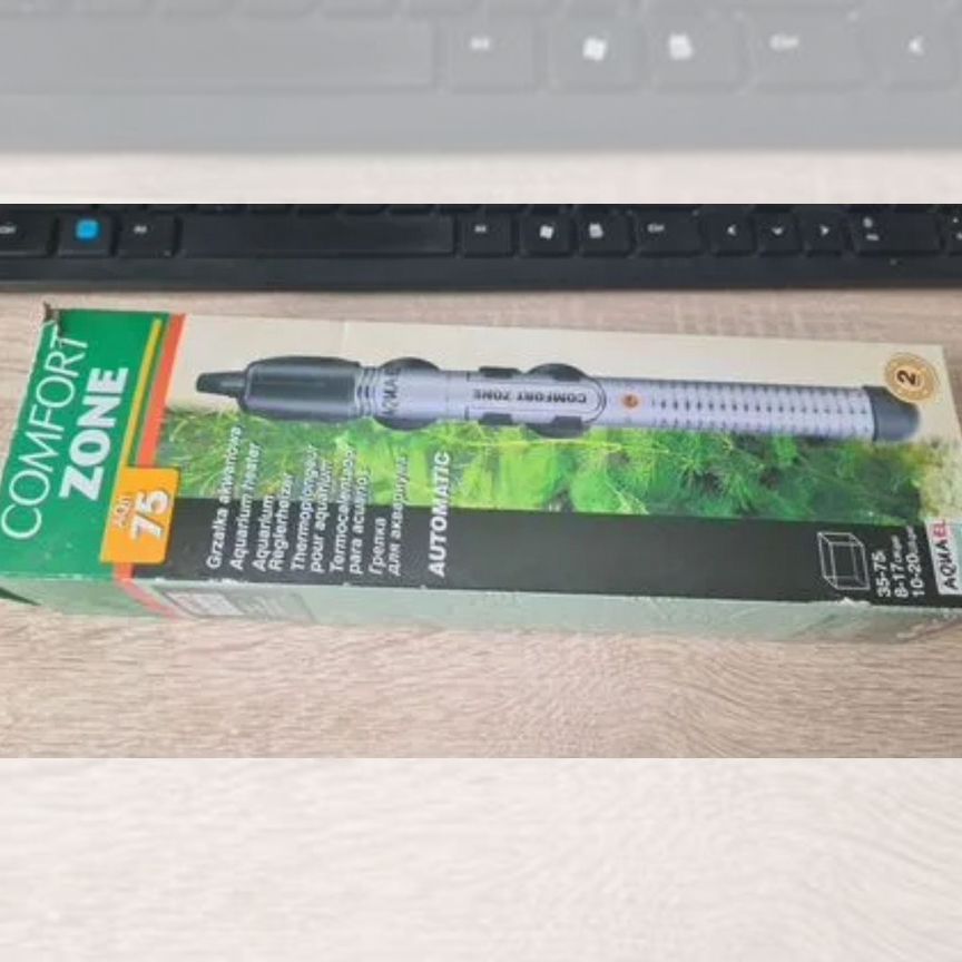 Грелка для аквариума comfort zone 75. На 35-75 л