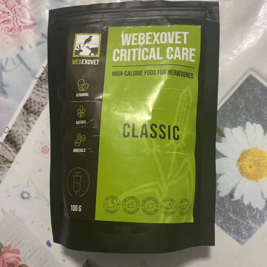 Высококалорийный корм для животных webexovet