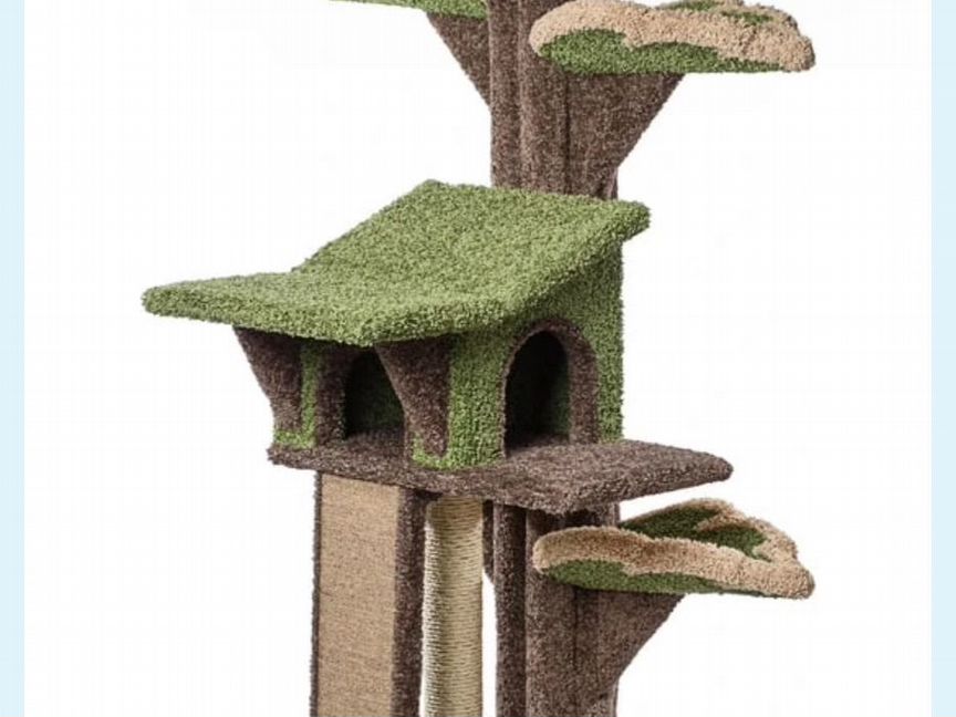 Огромный дом для кошек когтеточка