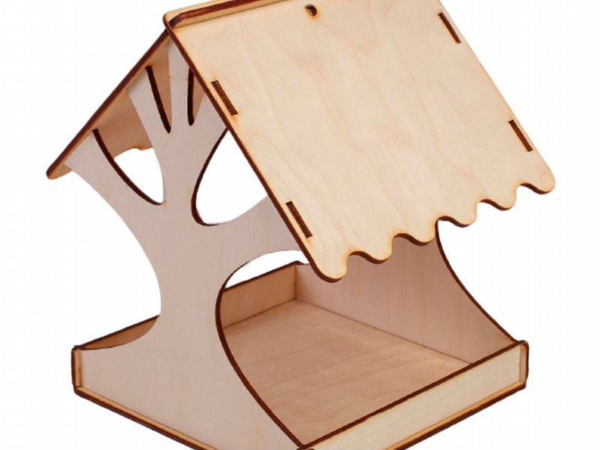 Кормушка для птиц "Дерево", 18х16х15 см