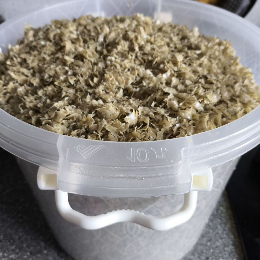 Свежий жмых подсолнечника 10 л