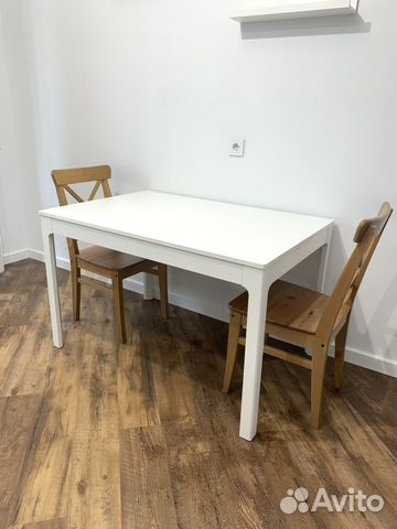 Кухонный стол икеа IKEA белый 6 персон купить в Санкт-Петербурге ...
