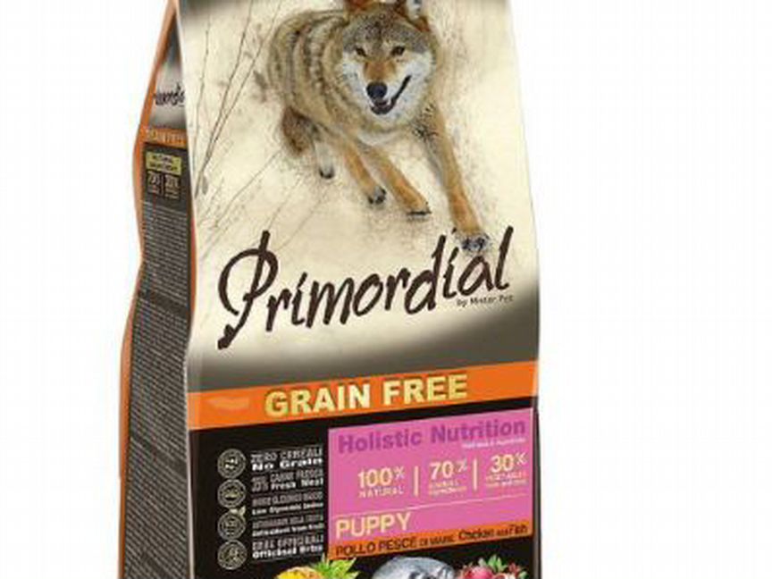 Корм Primordial Puppy (Курица, морская рыба) 12 кг
