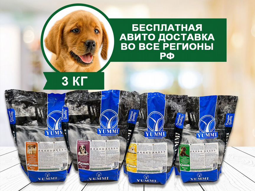 Корм для собак: упаковка 3 кг